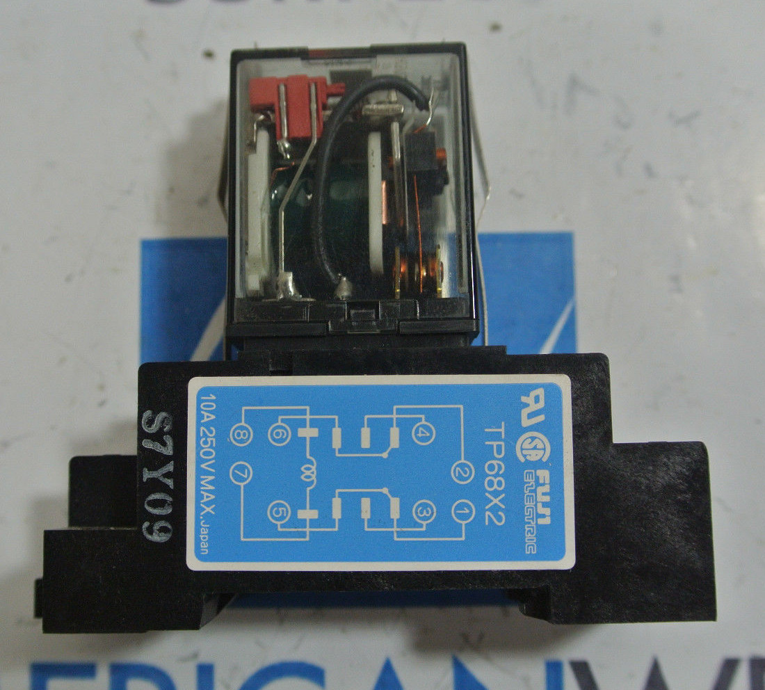 Fuji Electric HH62P-L Relay with TP68X2 Relay Base Socket | eBay