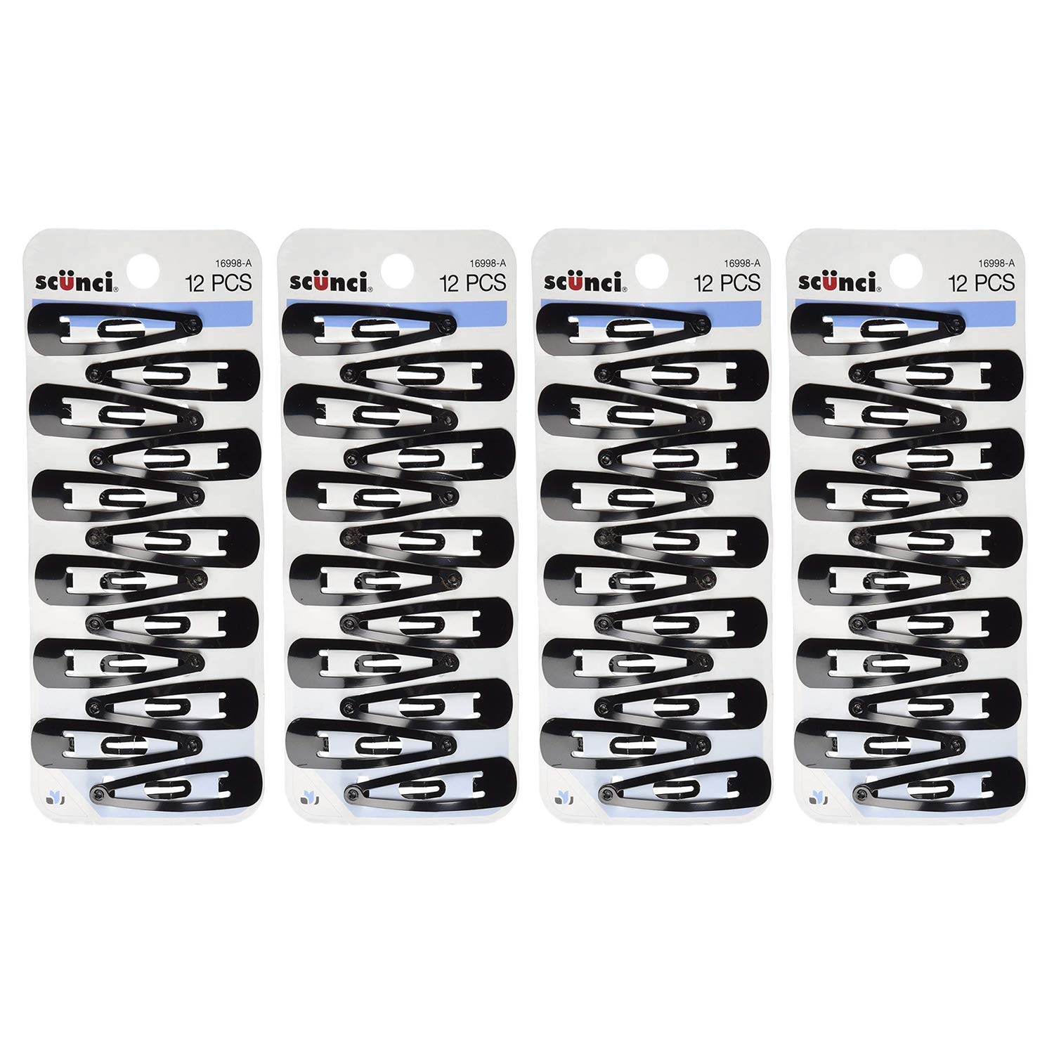 Countour, Snap Hair Clips, Black, 12 Count (4-Pack) 313041039053 | eBay