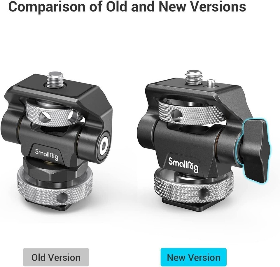 SmallRig Monitor Mount Swivel Cold Shoe Mount Holder for 5" and 7 ...