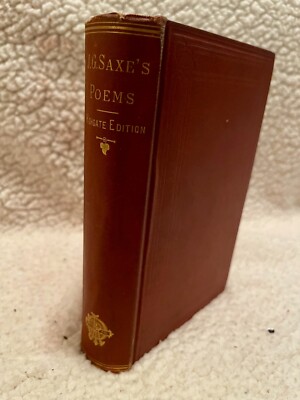 The Poems of John Godfrey Saxe Highgate Edition 1875 | eBay