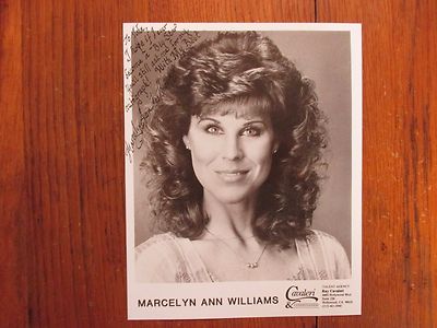 MARCELYN ANN WILLIAMS ("Getting Physical")Signed 8 X 10 Black & White ...