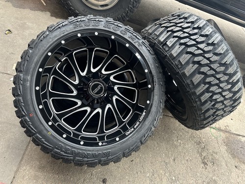 4 New 22x12 LEGION OFF ROAD L1 RIMS TIRE WHEELS 8 LUG 8X180FOR CHEVY ...