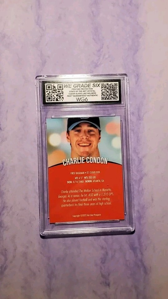 Graded Gem 💎 Mint 10 2022 St. Cloud Rox rookie CHARLIE CONDON | eBay