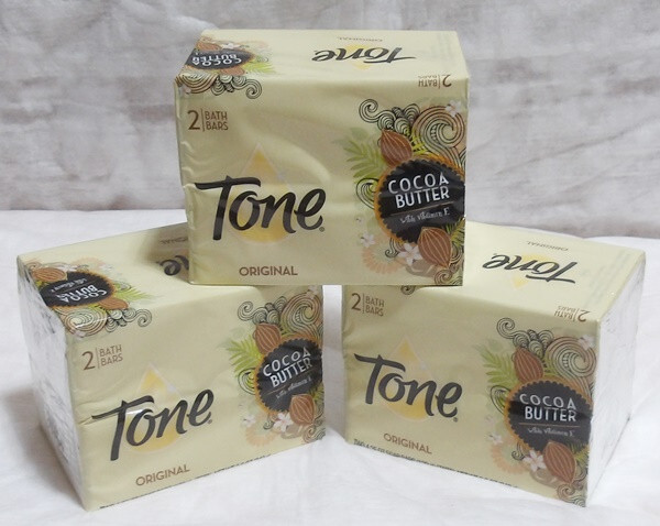 Tone Cocoa Butter Bar Soap 2 Pack x 3 = (6) 4.25 oz each bar Sealed ...