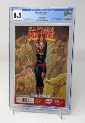 NEWSSTAND Captain Marvel #14 CGC 8.5 Marvel Comics 2013 | eBay