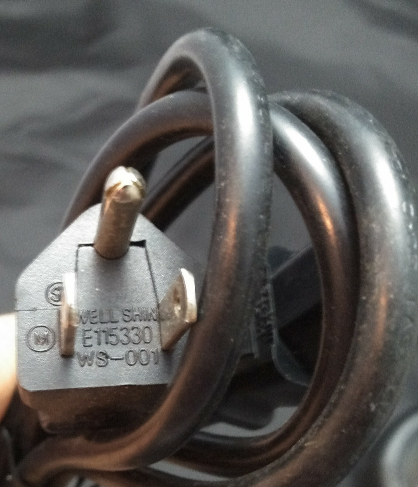 (EZ) Well Shin Power Cord WS-001 to WS-002 E115330 10A 125V | eBay