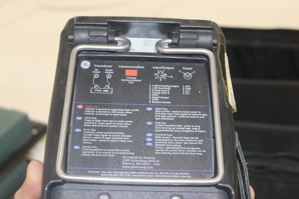 GE Panametrics PT878 PORTABLE LIQUID FLOWMETER | eBay