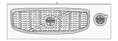 New Genuine Volvo S60 V60 Front Bumper Upper Grille Assembly 2019-2022 ...