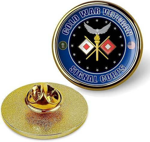 Cold War Veteran Signal Corps Tie Suit Shirt Lapel Pin - Gold | eBay