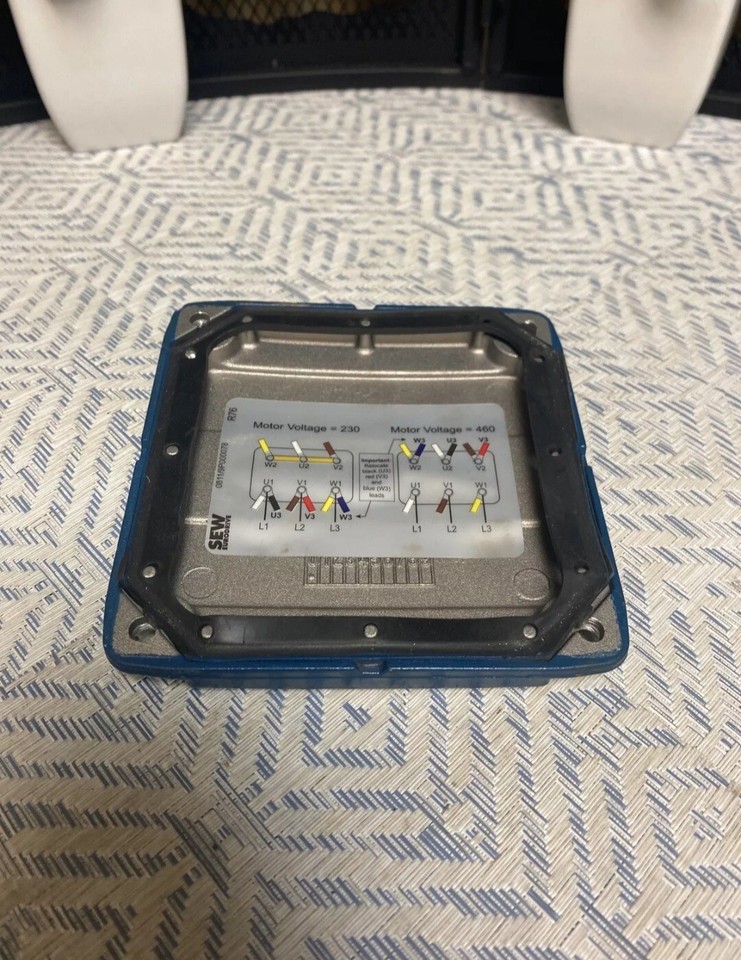 NEW SEW Eurodrive Motor Plate 0811/9P000078 R76 Blue Voltage = 230 460 ...