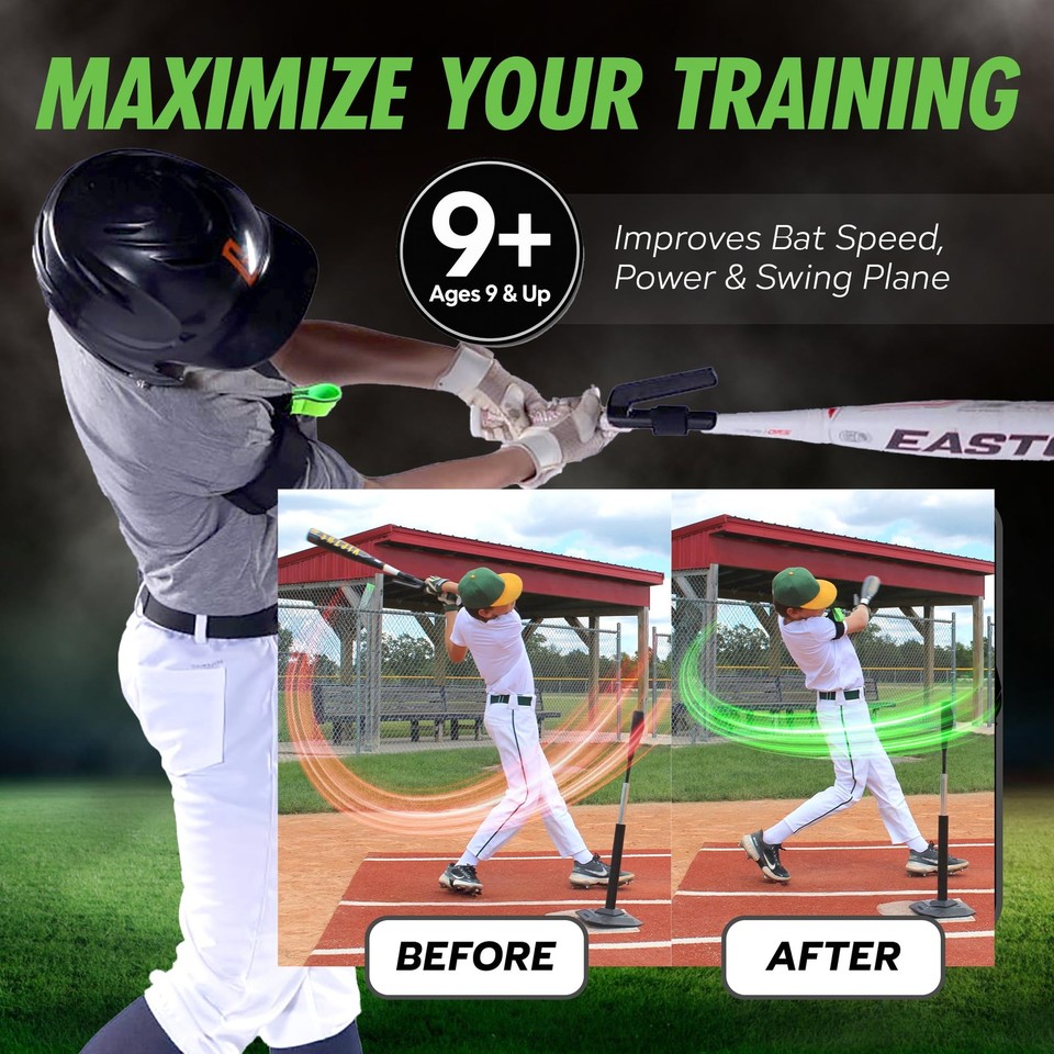 SWINGRAIL Baseball/Softball Swing Trainer Aid - Batting & Hitting ...