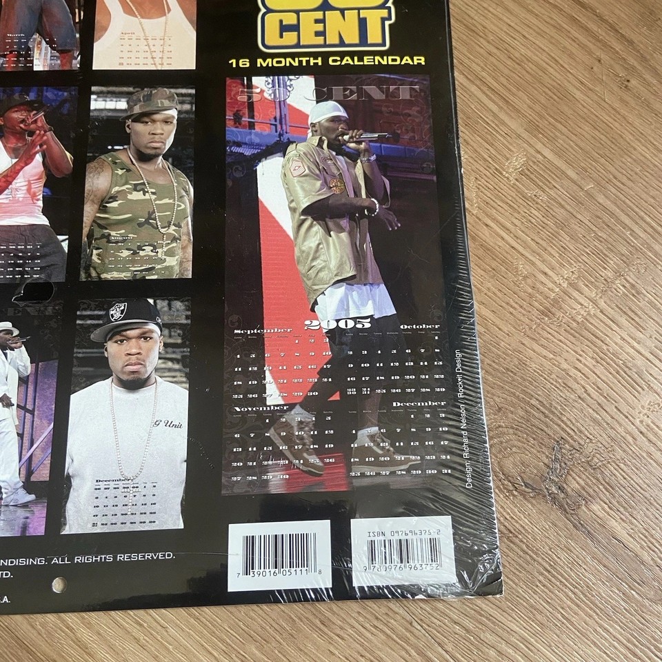 Brand New Sealed G Unit 50 Cent 2006 Official Calendar Collectible 12 ...