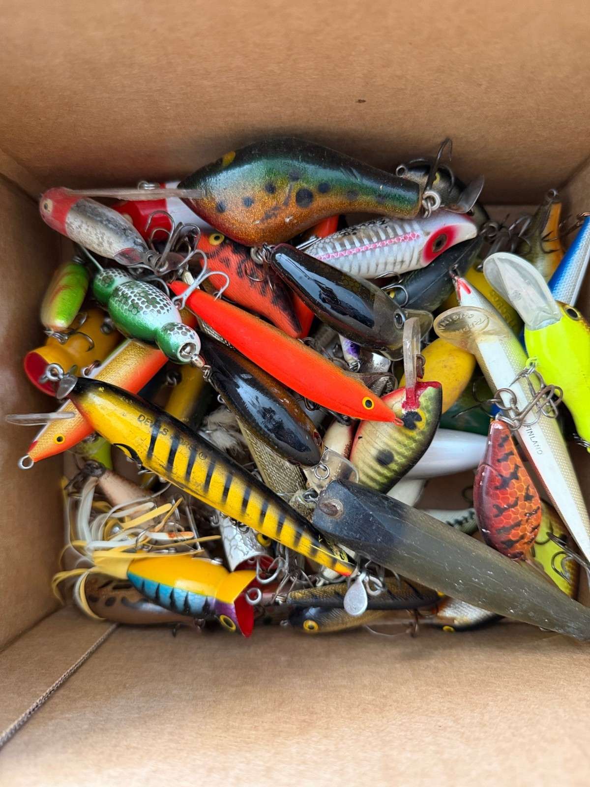Lot of 50 used bass fishing lures lot vintage | eBay