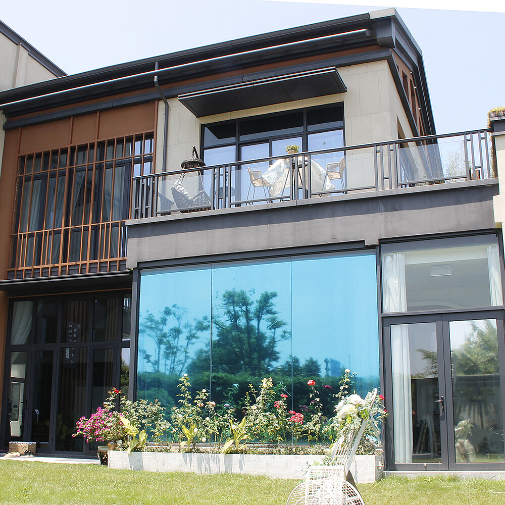 Blue&silver One Way Mirror Window Film SolaR tINT Reflective window ...