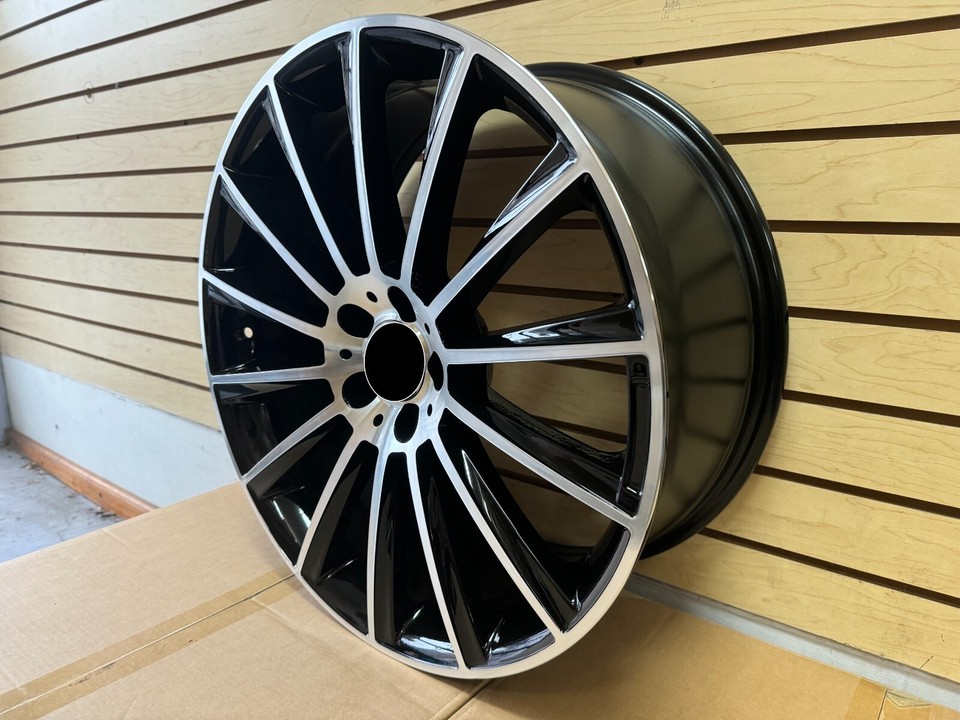 20" Black Multispoke AMG Style Rims Wheels Fits Mercedes Benz S450 S500 ...