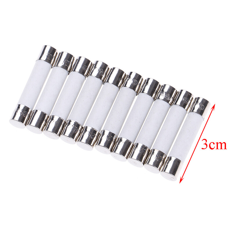 10 Pcs Microwave Ceramic Fuse Electric 20A 250V Home Supplies Diy ...