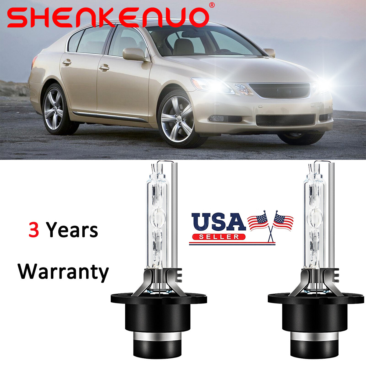 D4S HID Bulb for Lexus 2006-2014 GS300 G350 GS430 GS460 Xenon Headlight ...