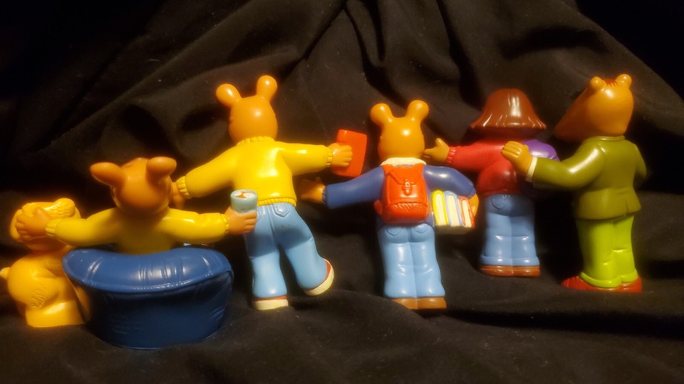 PBS Arthur 3" PVC Figure Lot Hasbro 1998 Ratburn Pal Francine Etc. | eBay