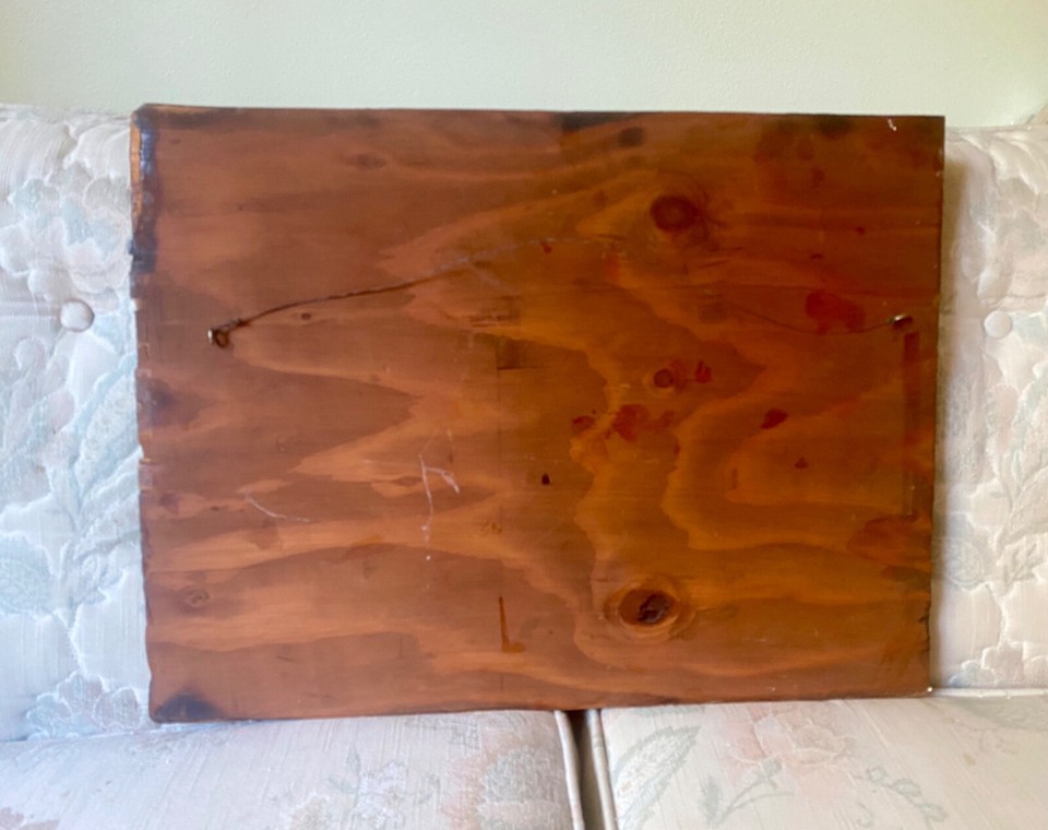 Vintage Decoupage Carved Wooden Wall Art Country Farm Setting ...