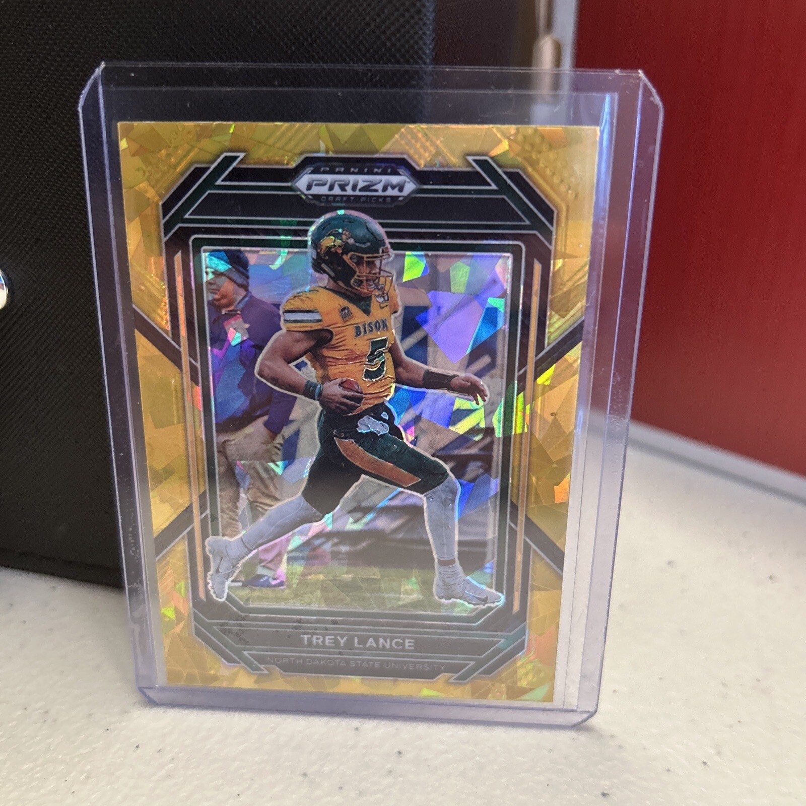 2023 Panini Prizm Trey Lance Card Cracked Gold Ice #97 | eBay