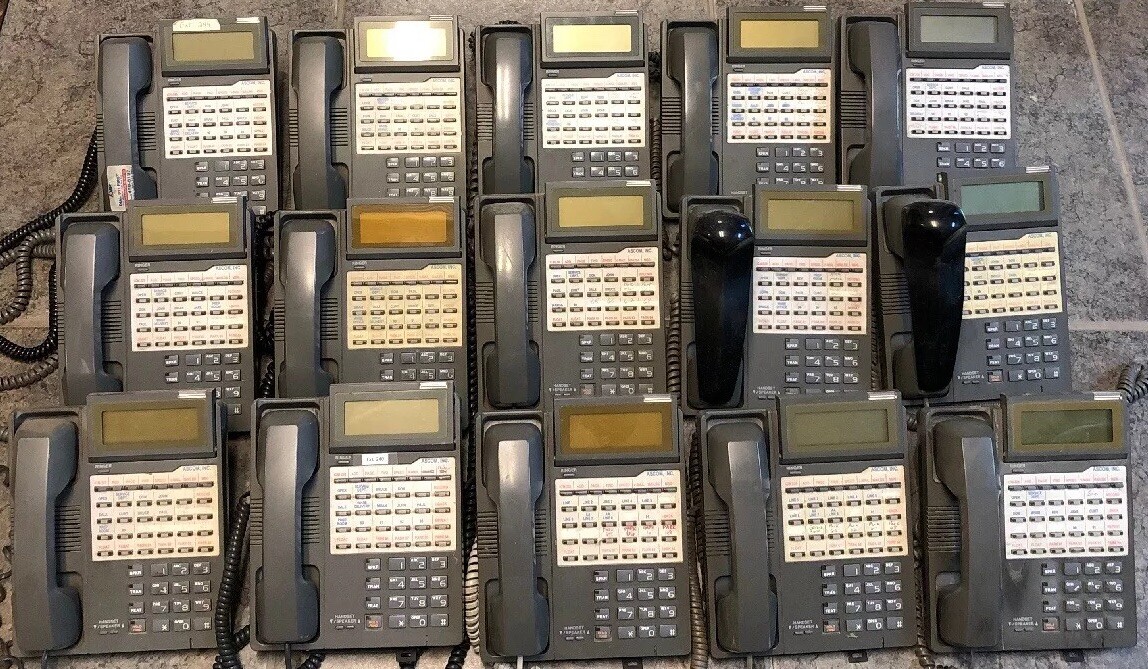 Lot of 15 Iwatsu Omega ADIX IX-12KTD-2 Speaker Phone (Grey), 12 Button ...