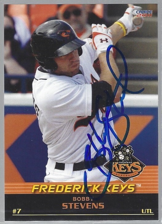 2011 Choice Frederick Keys #24 Bobby Stevens IP autograph signed card ...