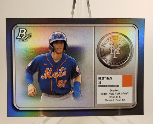 2022 Bowman Platinum Minted In Merit Brett Baty New York Mets #MM-2 | eBay