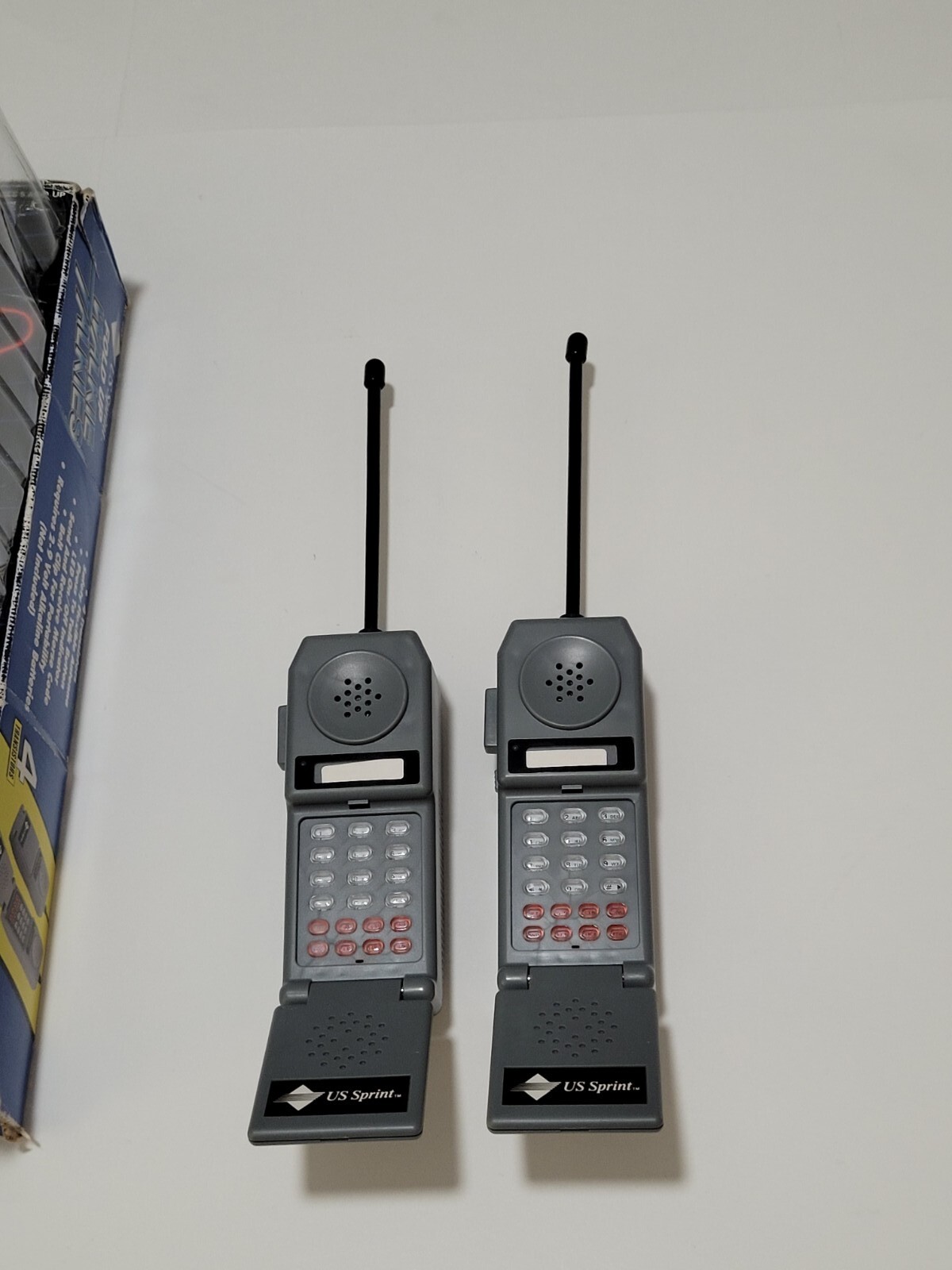 Vtg Sprint Fold Up Walkie Talkies 4 Transistors 1990 Playtime In Box ...