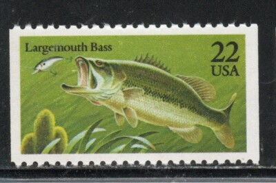 2207 * LARGEMOUTH BASS ~ FISH * U.S. Postage BOOKLET Stamp MNH | eBay