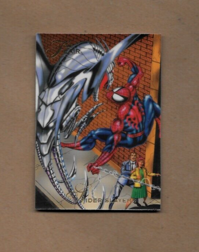 1994 Marvel Flair Spider-Slayers Card #92 Spider-Man Alistair Smythe ...