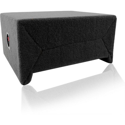 .27 ft³ Shallow-Mount MDF Downfire Sub Enclosure Box for 10" Slim Car ...