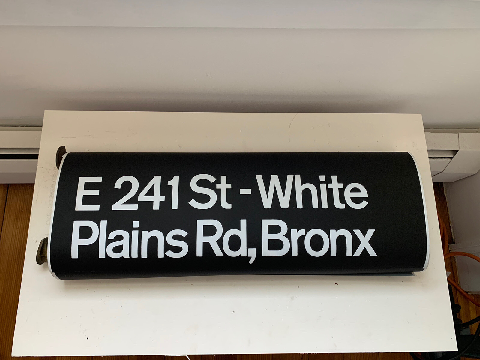 NY NYC SUBWAY ROLL SIGN R21 EAST 241st STREET WAKEFIELD WHITE PLAINS ...