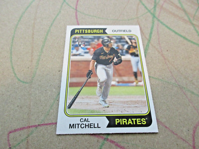 2023 Topps Heritage Cal Mitchell Rookie Card Pittsburgh Pirates | eBay