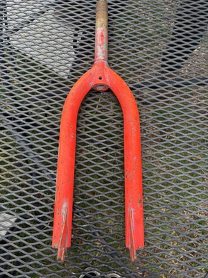 Old Skool Vintage Bmx GT Dyno Fork Orange -fast shipping 1in threaded ...