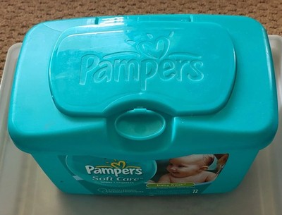 Vtg Pampers Pop Up Empty Wipes Baby Container Dispenser Plus Sealed ...