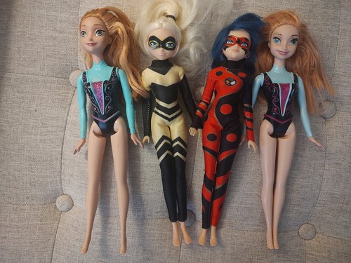 Frozen Lady Bug Miraculous Queen Bee Dolls Lot | eBay