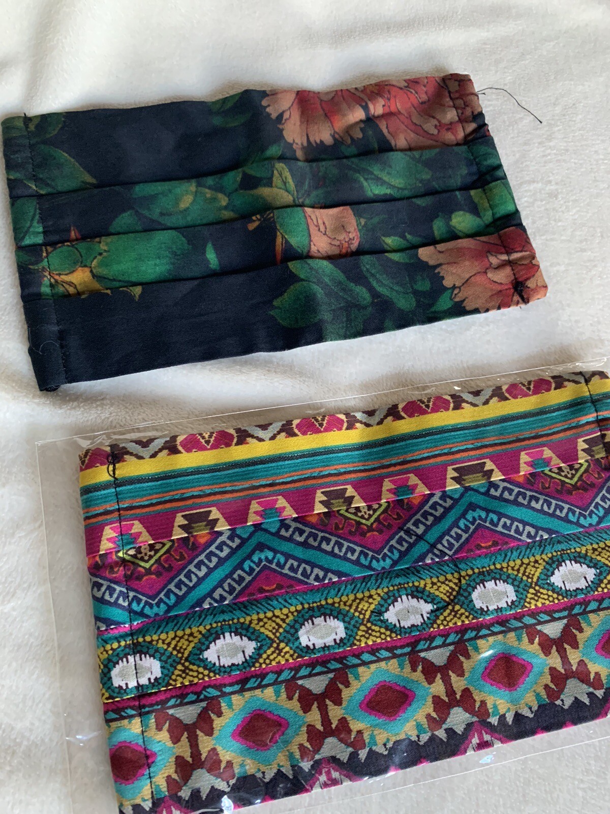 New AUTHENTIC JOHNNY WAS FACE MASK W FILTER POCKET Patterned Face Mask ...