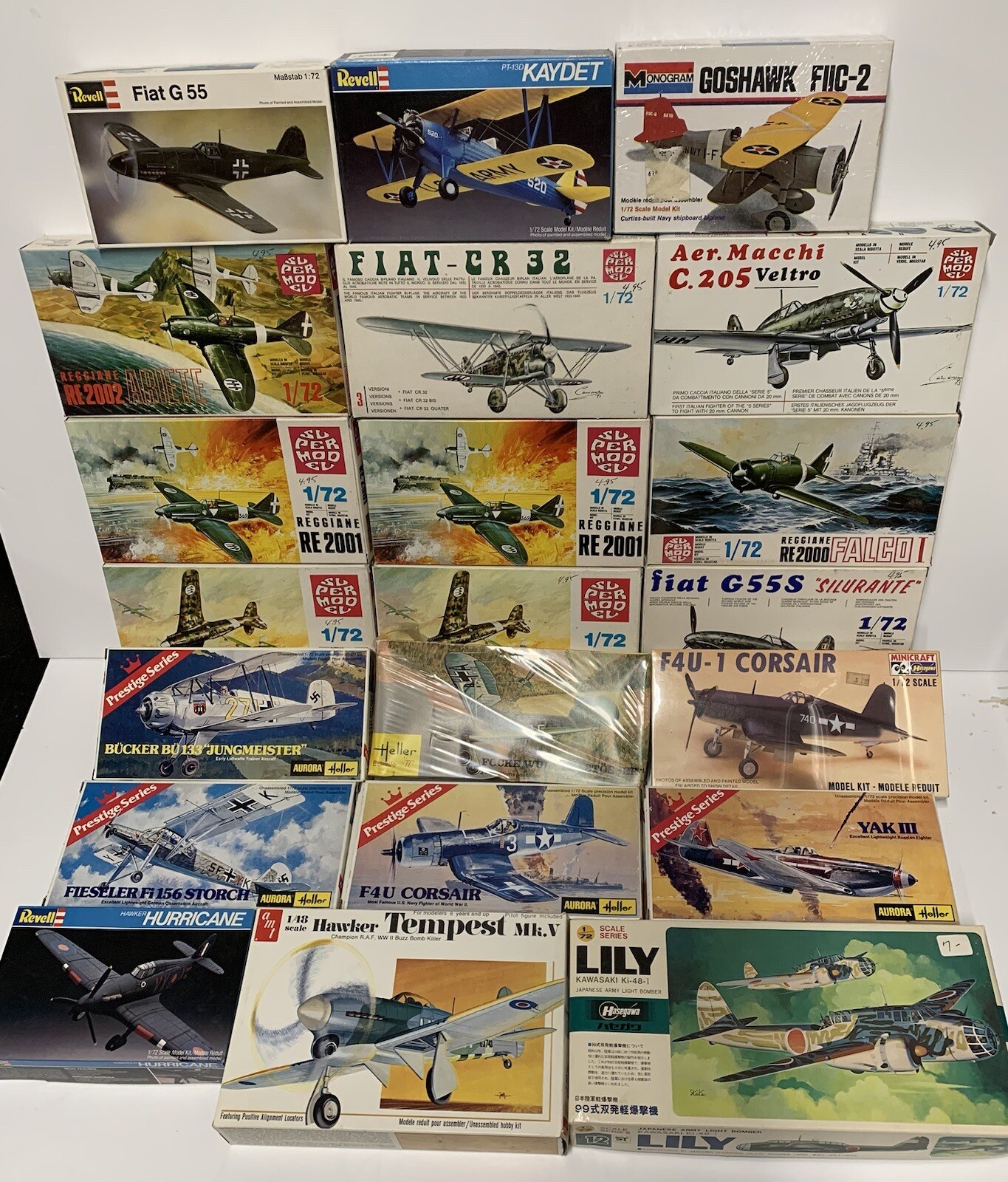 Huge Vintage Model Airplane Collection & More - Nearly 300 Complete Or ...
