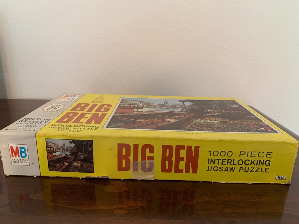Vintage Milton Bradley -Big Ben- AMSTERDAM, NETHERLANDS 1000 PIECE ...