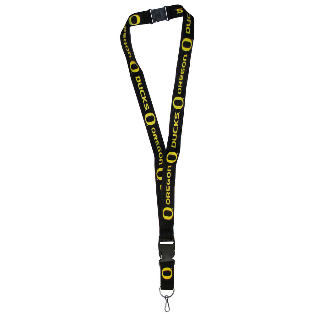 Oregon Ducks 21" Lanyard Key Chain with Safety Release (Black) NCAA ...