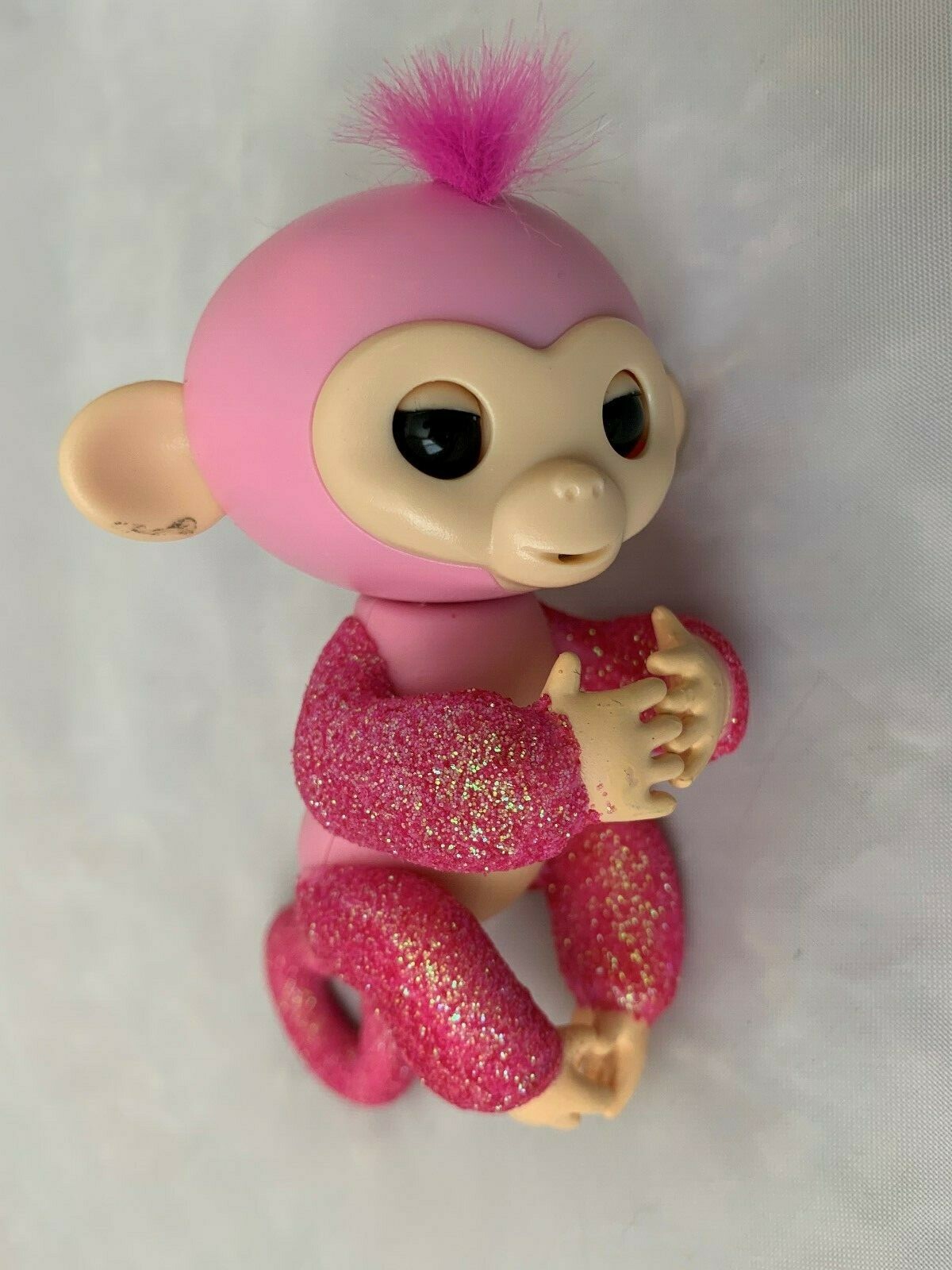 WowWee Sparkly Pink & Hair Monkey 5" Interactive Fingerling w Motion ...