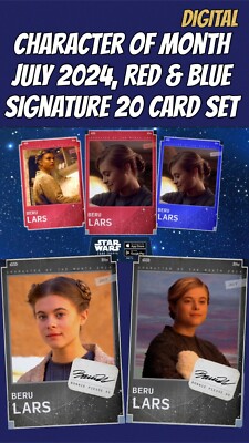 COTM Character of Month BERU LARS Signature/R 20 Card Set Topps Star ...