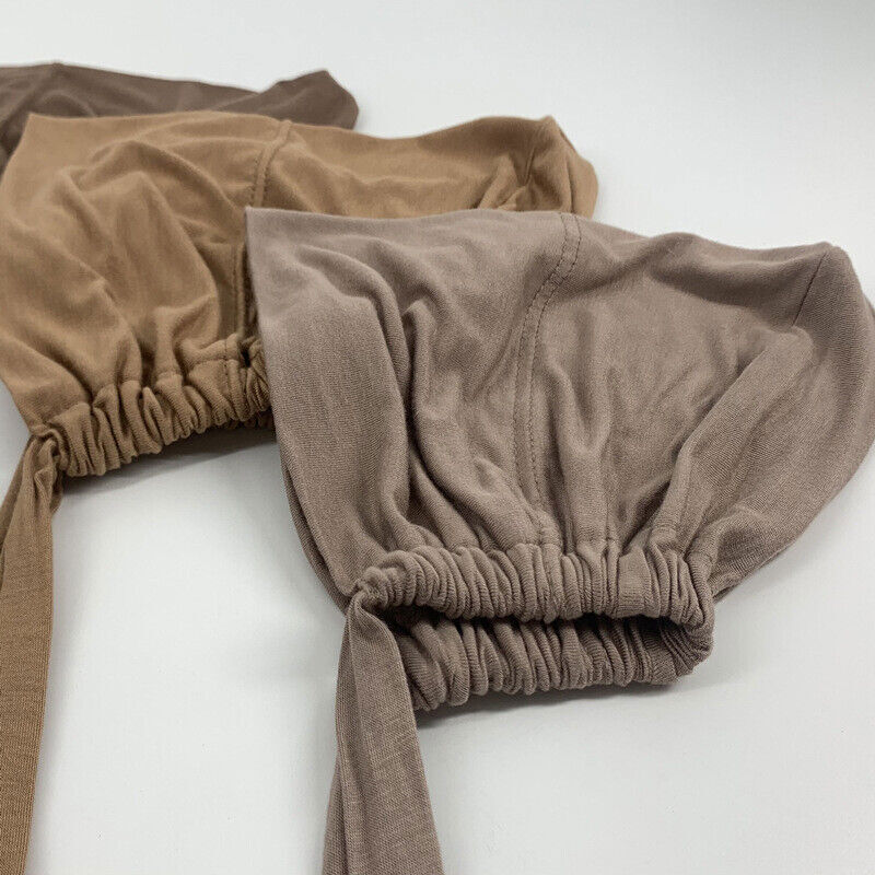 Adjustable Muslim Head scarf Inner Hijab Caps Islamic Underscarf Ninja ...