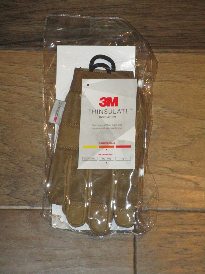 CCP INDUSTRIES COLD WEATHER HIGH DEXTERITY GLOVES IN COYOTE BROWN SIZE ...