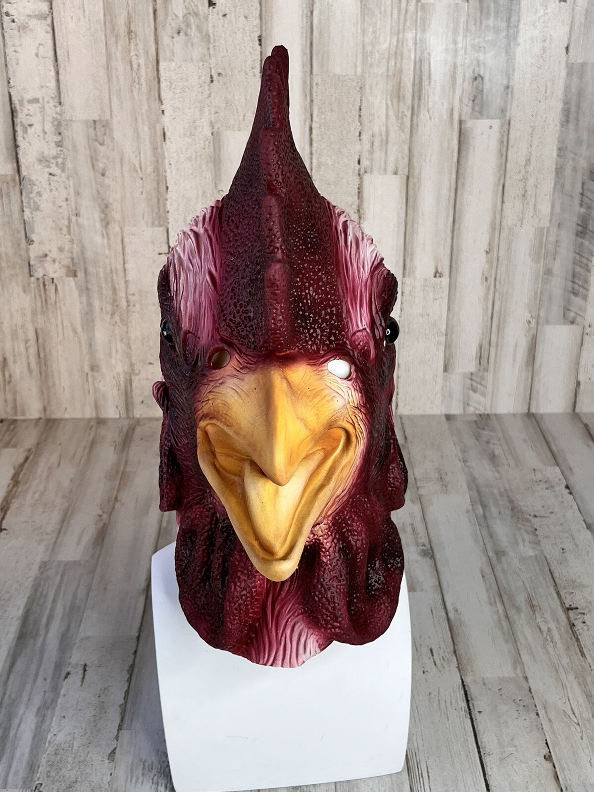 Rooster Adult Farm Animal Bird Latex Mask Halloween - Gem