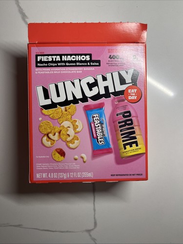 LUNCHLY FIESTA NACHOS BOX DISCONTINUED RARE I LIKE MY CHEESE DRIPPY ...