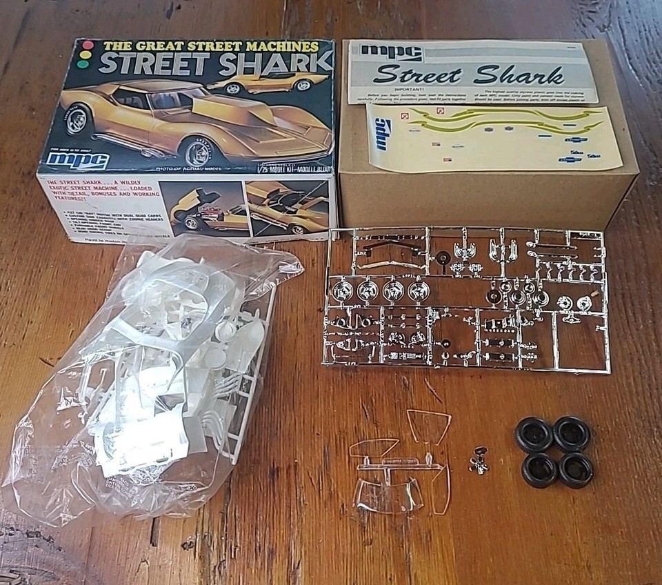 VTG~MPC~great street machines ~Street Shark~Corvette~Model Car kit~3704 ...