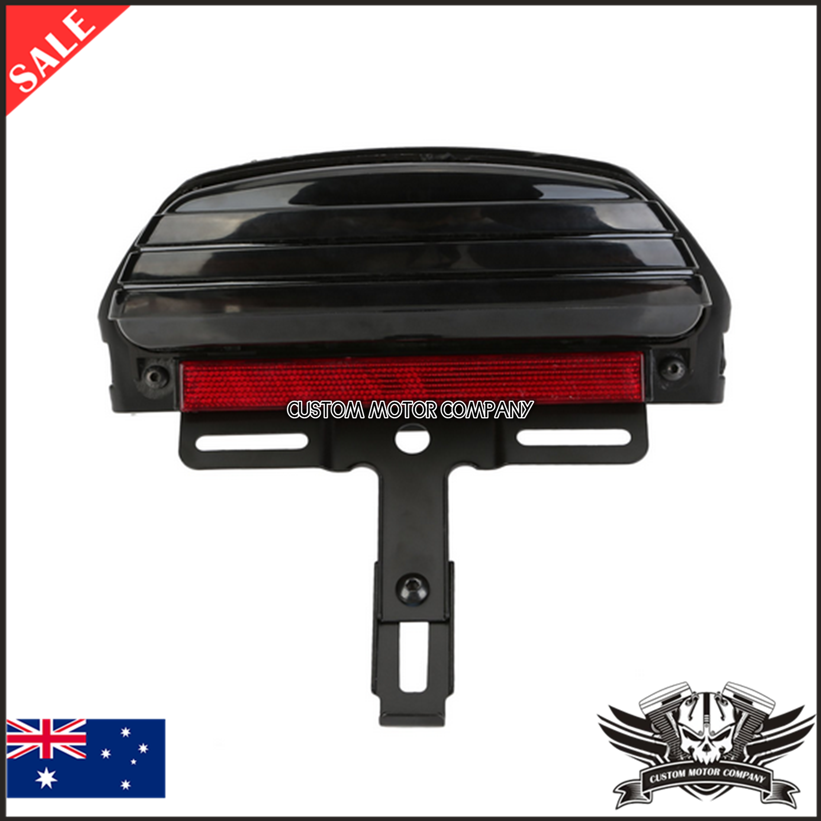 Tri Bar Fender LED Tail Turn signal Light Harley Softail CVO Springer ...