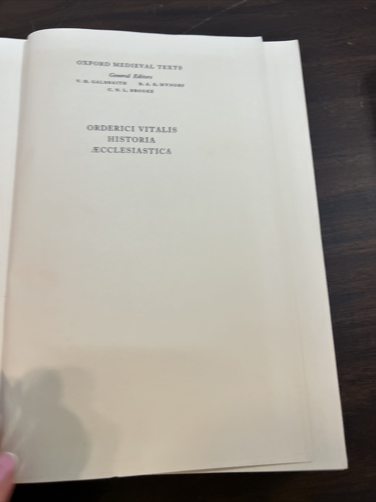 The Ecclesiastical History of Orderic Vitalis: Volume IV: Books VII ...