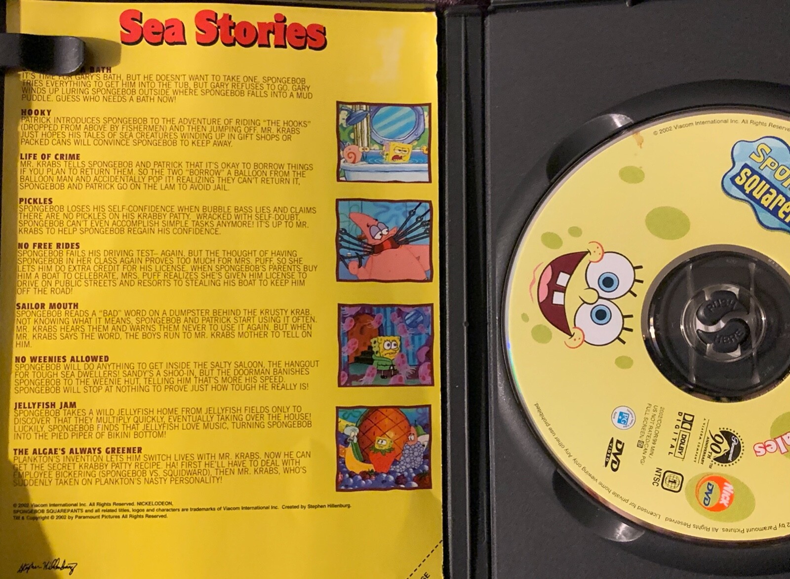 Spongebob Squarepants - Sea Stories (DVD, 2002) 97368756243| eBay